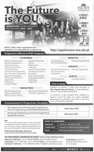 NUST University Islamabad Admission 2021 Last Date and Fee Structure