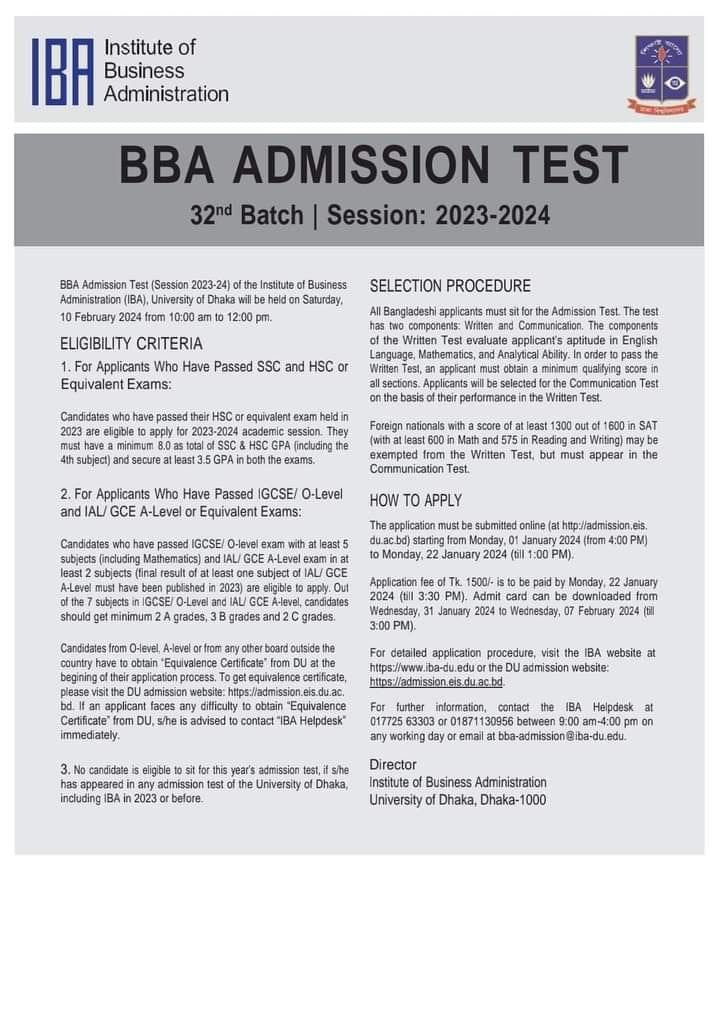 IBA Karachi Admission 2024 Last Date and Fee Structure [Complete Guide]